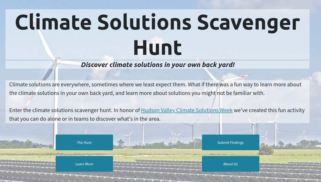 Climate Solutions Scavenger Hunt